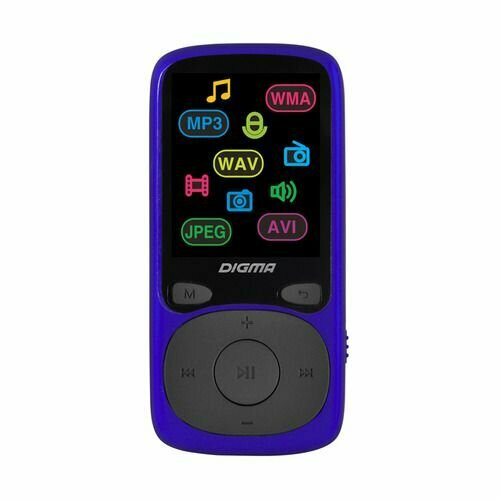 MP3 плеер Digma B4 flash 8ГБ синий