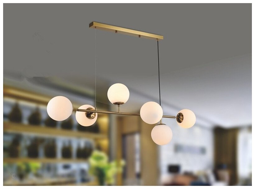 Подвесная люстра iLamp Golden 9136P/6 GL-WH