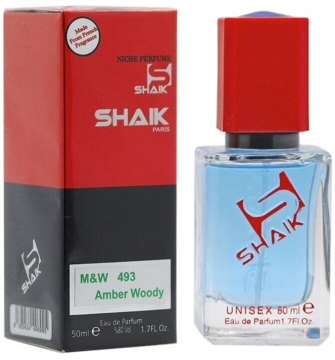 Парфюмерная вода unisex Shaik №493 Zafar, восточный, древесный аромат, 50 мл
