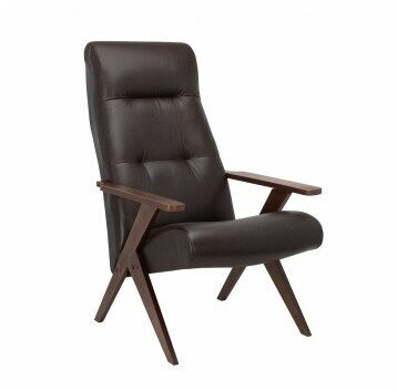 Кресло Leset Tinto релакс, орех, экокожа, vegas lite amber