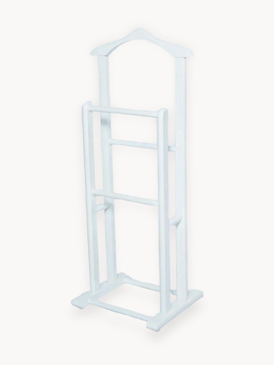 Вешалка Напольная Цвет Белая высота 116 ширина 44 глубина 37 Береза