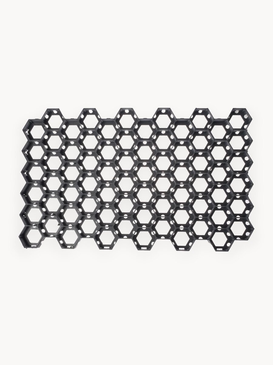 Решётка газонная, 68 × 41 × 3,3 см, класс нагрузки С250 до 25 т, чёрная