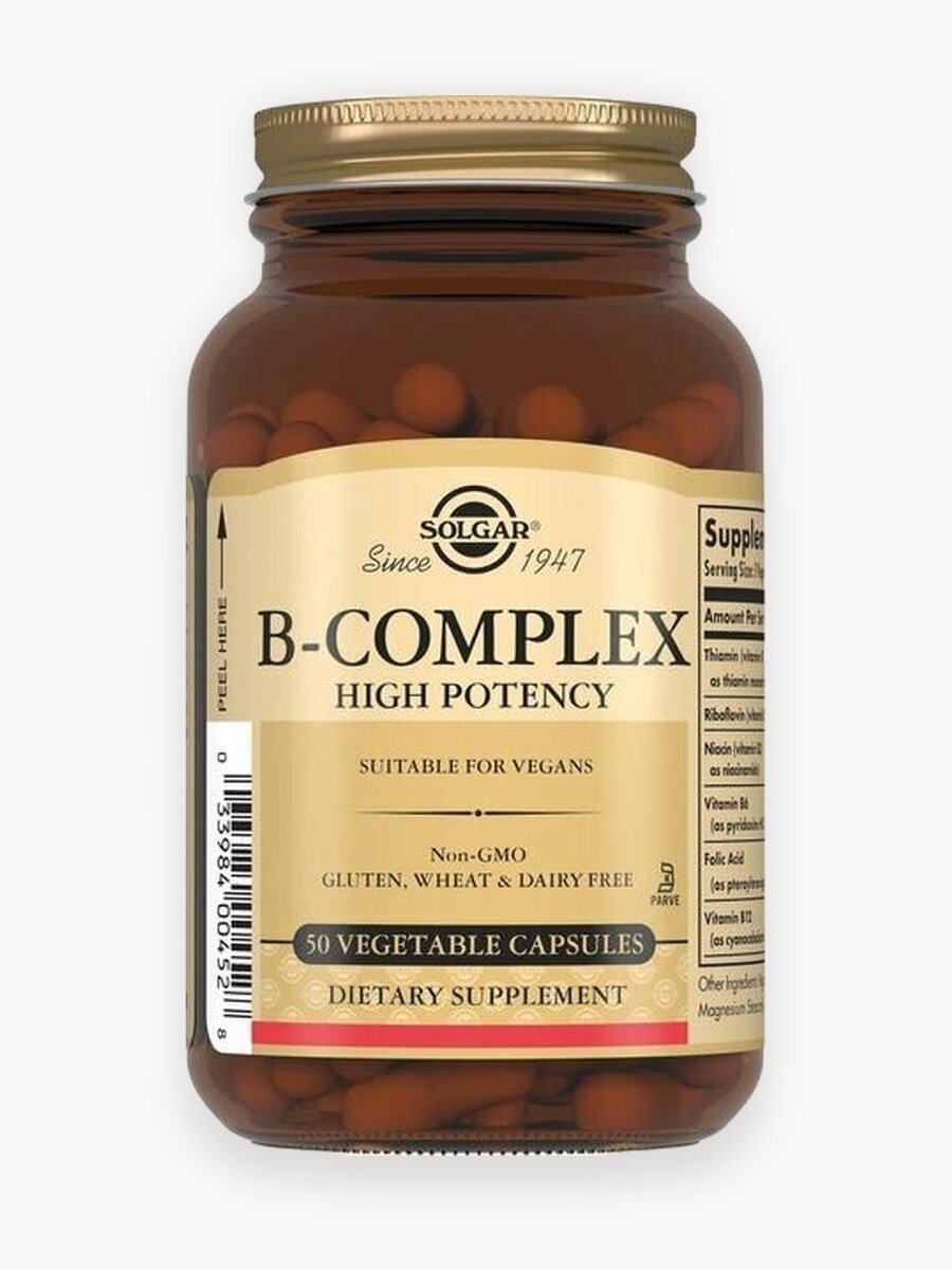 В-комплекс Solgar/Солгар капсулы 330мг 50шт