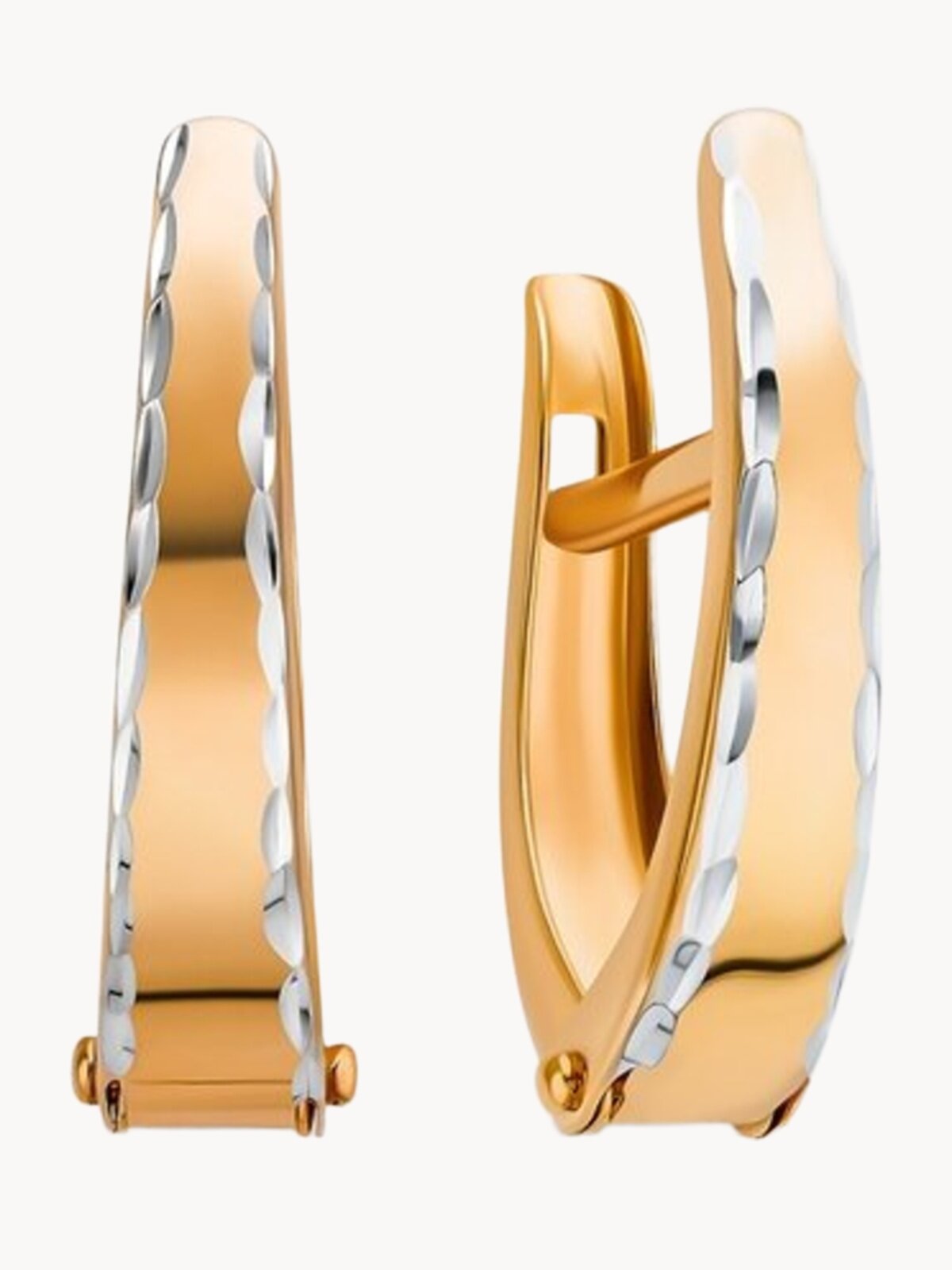 Серьги, красное золото, 375 проба, родирование