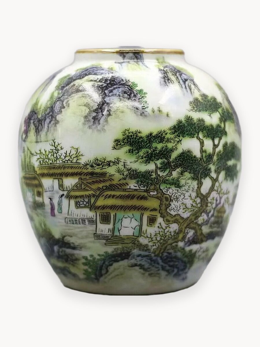 Винтажная ваза. Китайская керамика, 1981 год