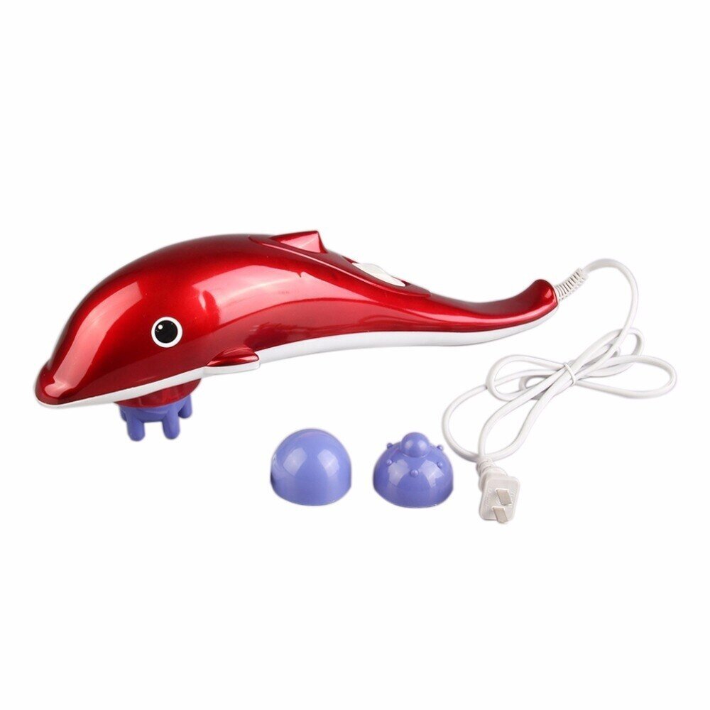 Массажер для ухода за телом Дельфин, красный / Массажер дельфин / Dolphin infrared massager