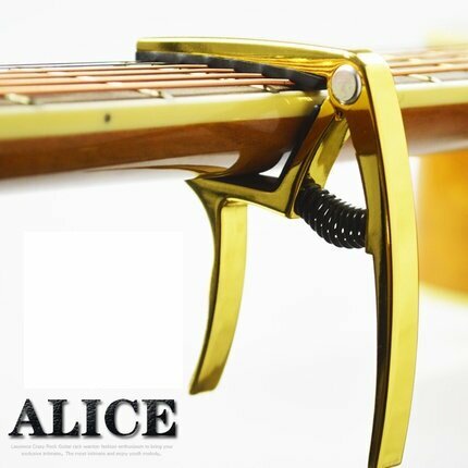 Каподастр для акустической гитары ALICE A007K/GD, золото