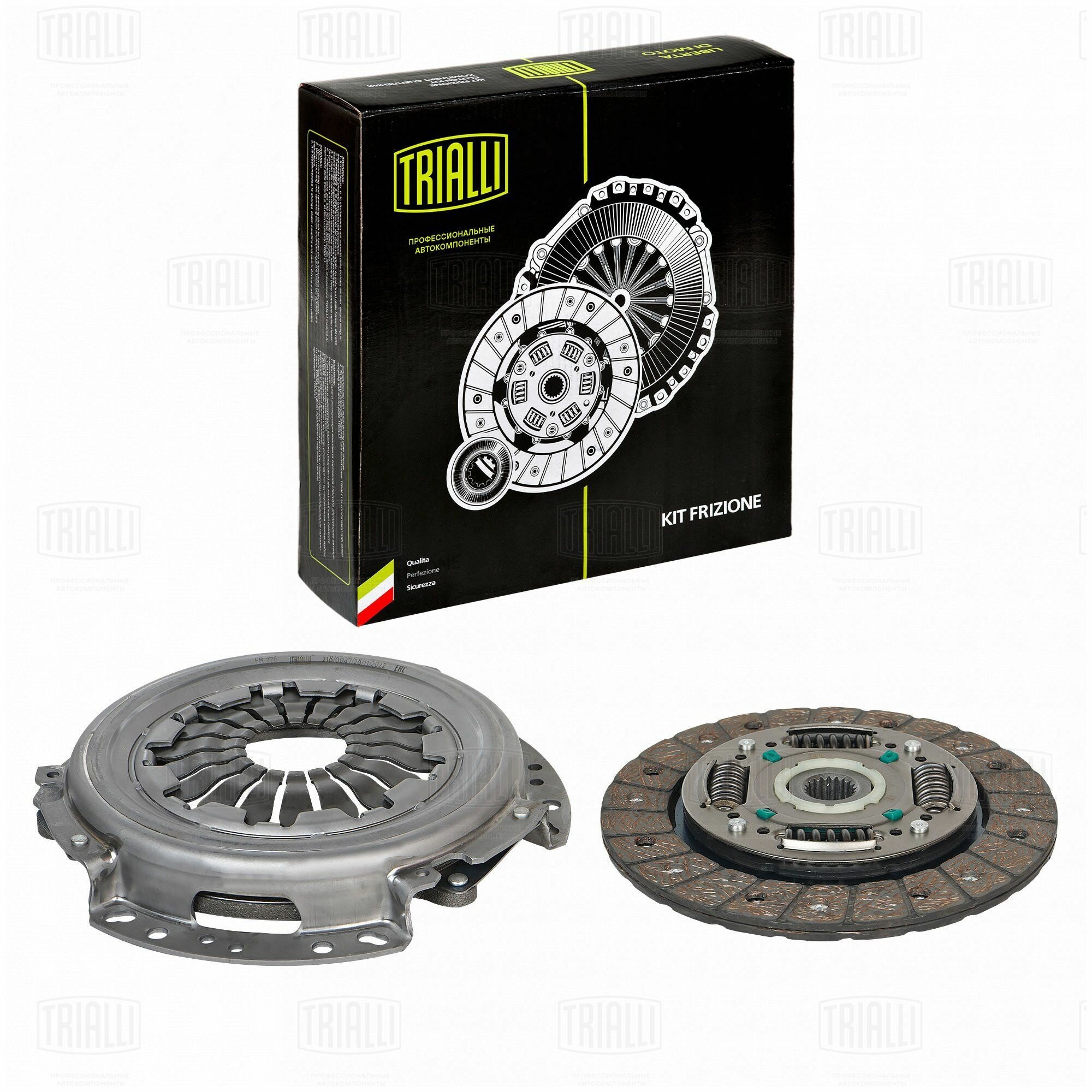 Сцепление в сборе Лада XRay 15 16i дв 21129 КПП 21809 без муфты FR 776 Trialli арт. fr776