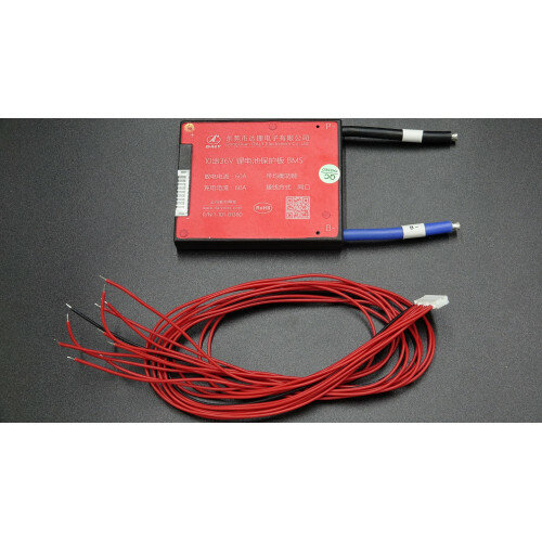 10S Плата защиты BMS DALY Li-ion 60A Водозащищенная, общий порт заряда-разряда