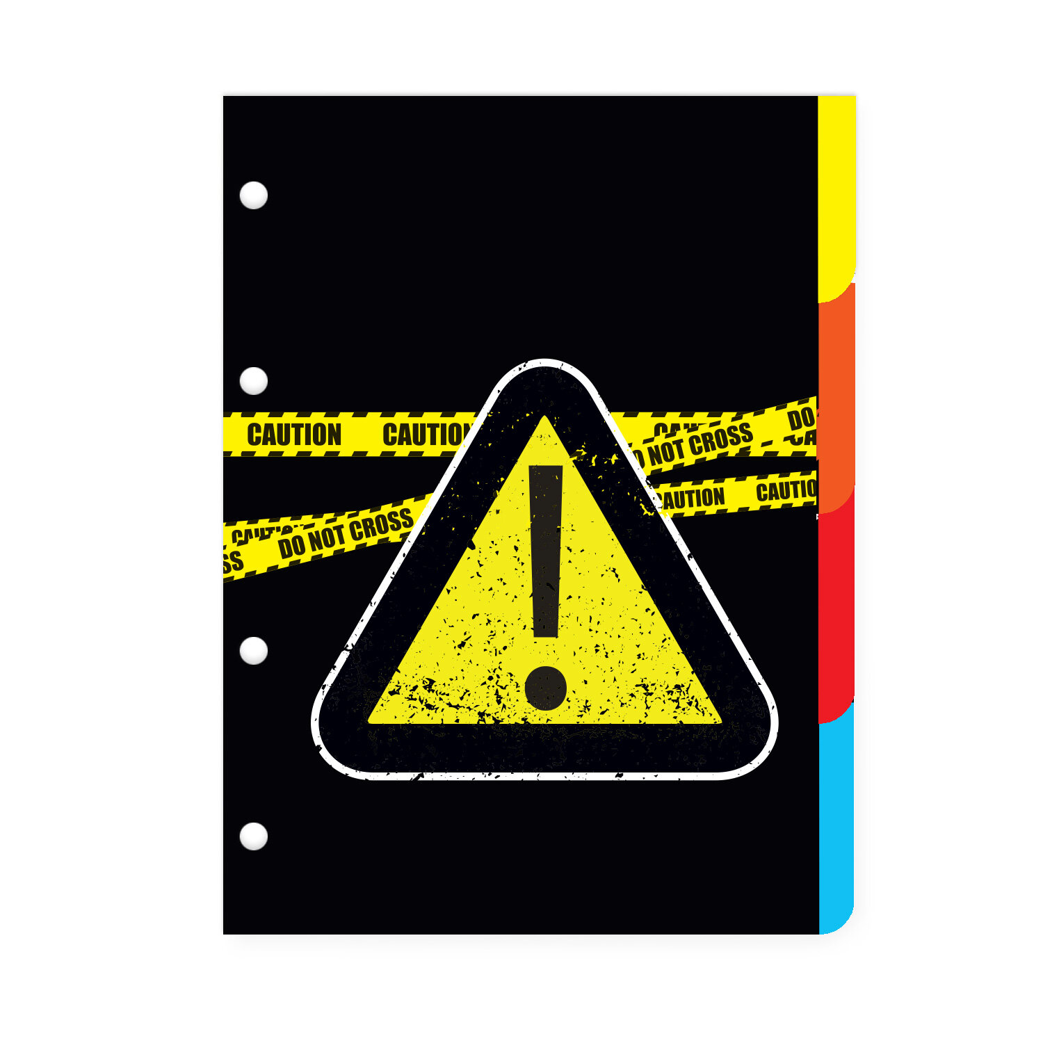 Комплект разделителей для тетради на кольцах А5, 4 Л. "KEEP AWAY"