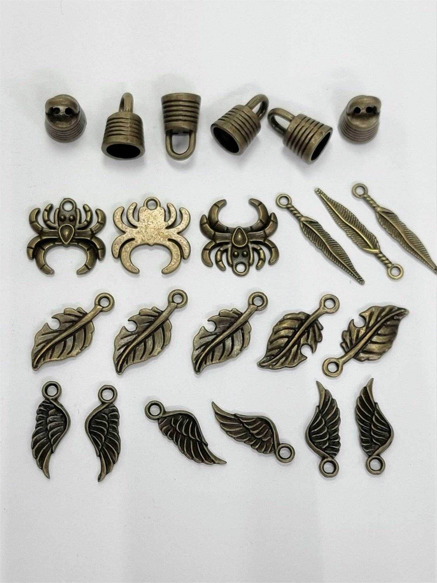 Подвески для украшений "Бронза-6". Набор 23шт