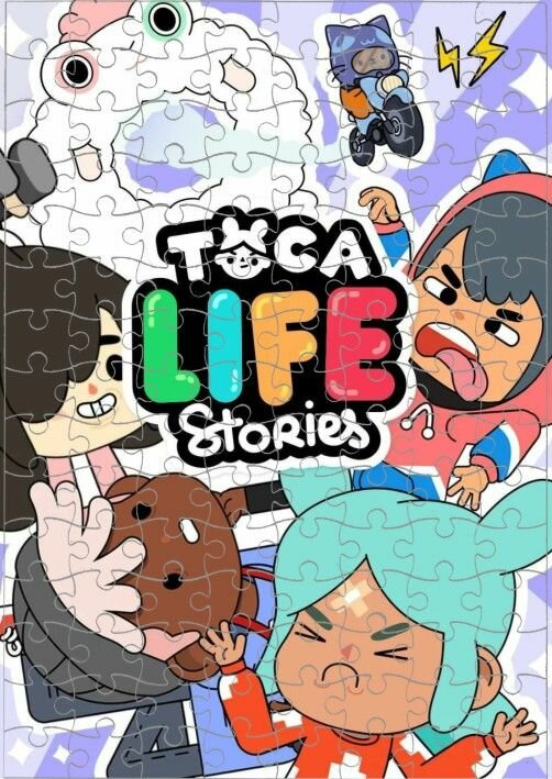 Пазл по игре Тока Бока, Toca Boka №8, А4