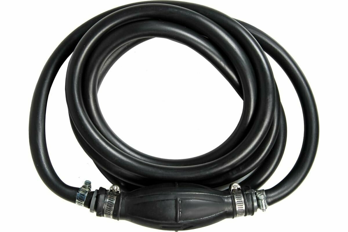 Насос для ручной перекачки топлива Airline Груша 3 м, с клапаном, черная AEAT204