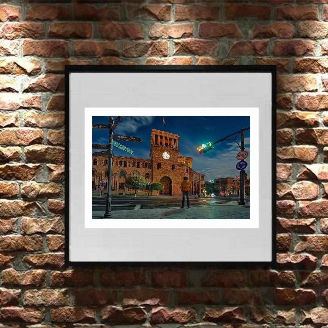 Плакат "City №14" Cool Eshe из коллекции "Города", плакат А4 (29,7 х 21 см) для интерьера