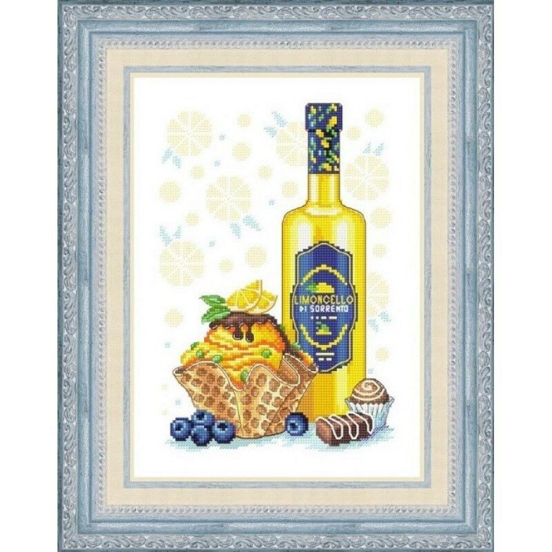 Набор для вышивания Сделано с любовью #КГ-18 Лимончелло, Счетный крест, 20 х 25 см