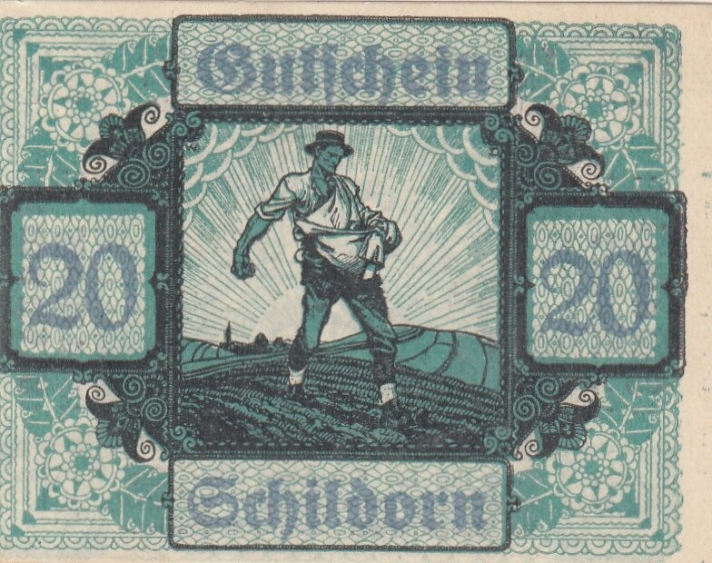Австрия, Шильдорн 20 геллеров 1914-1920 гг.