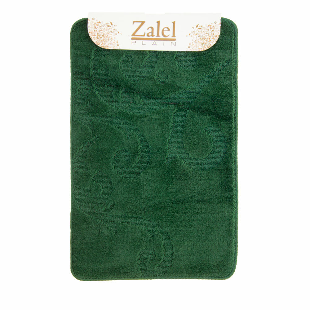 Коврик для ванной комнаты Zalel 85х55 см, темно-зеленый