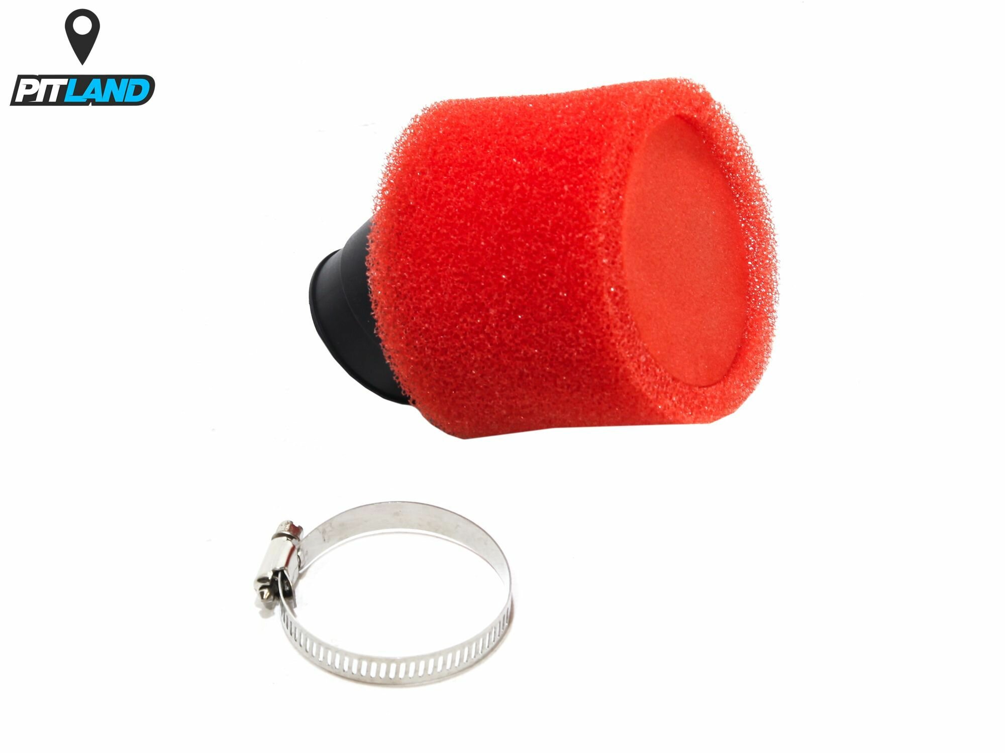 Воздушный фильтр для мотоцикла эндуро, питбайка, фильтр нулевик #2 (d 45mm) поролон красный