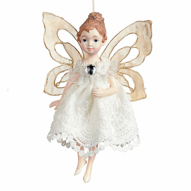 Елочная игрушка Фея Виви - Marienberg Fee 18 см, подвеска, Goodwill (Гудвилл), AS25006-2