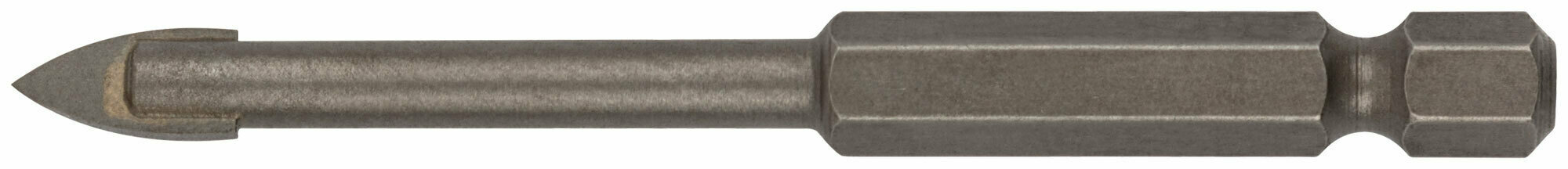 Сверло по кафелю и стеклу, шестигранный U-хвостовик под биту 6х75 мм