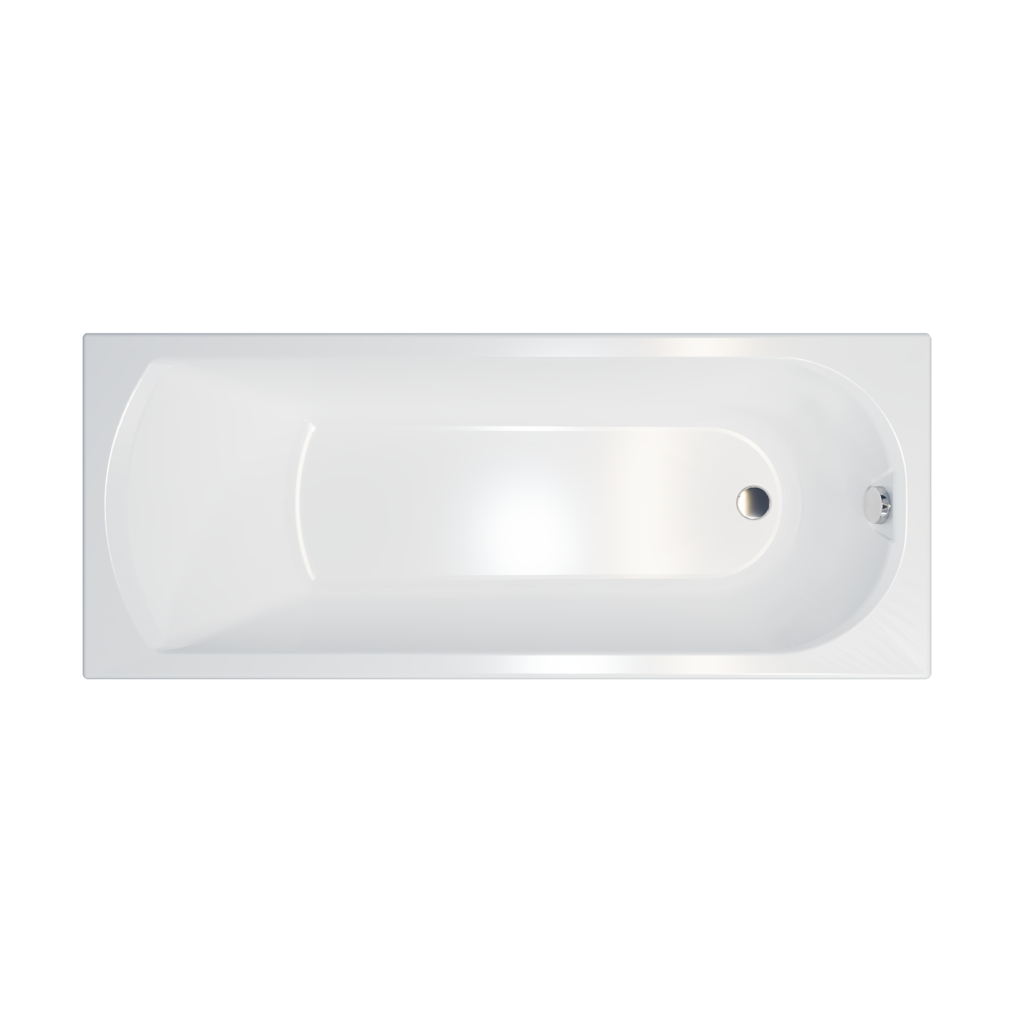 Ванна 1ACReal Дюна 150х70 см, (комплектация: ванна, ножки для ванны, экран лицевой, слив-перелив полуавтомат)