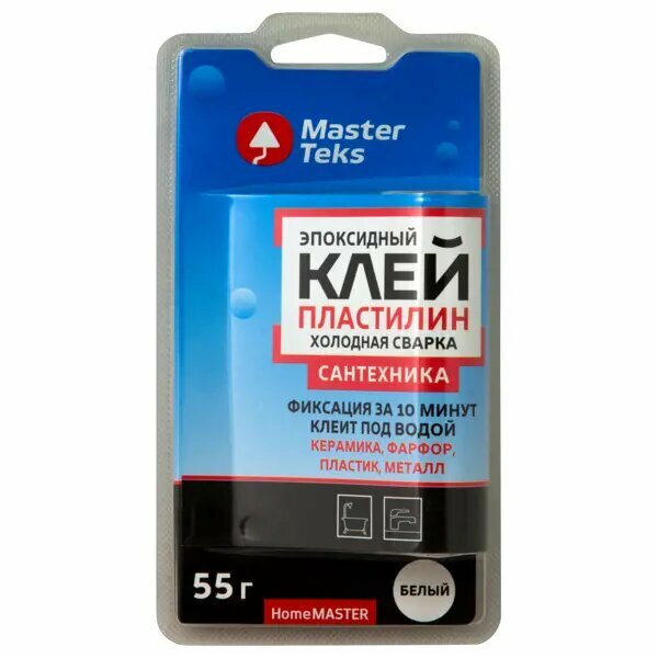 Холодная сварка MasterTeks для сантехники белый 55 г