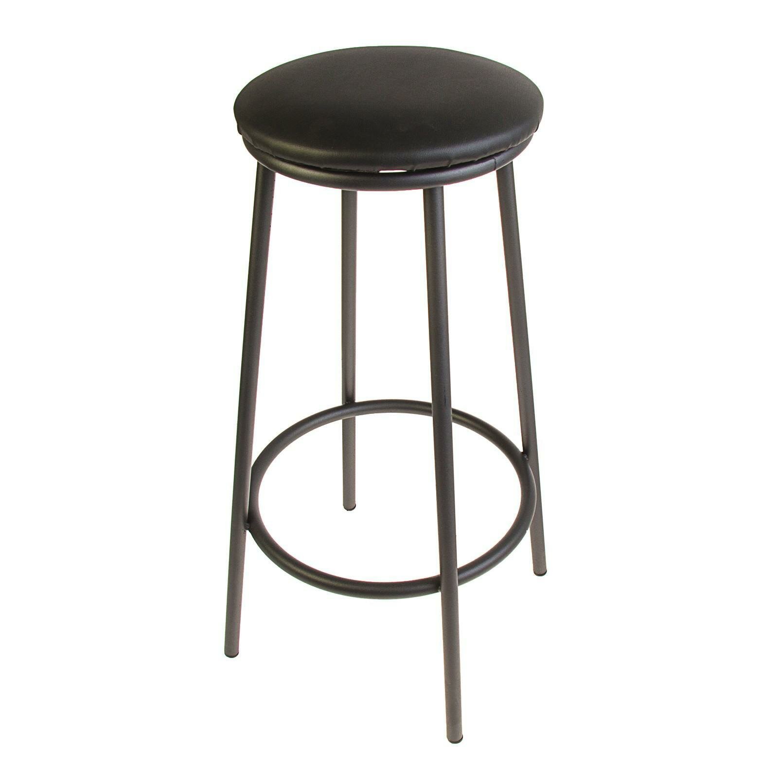 Табурет барный «Клик Мебель. Высокий», искусственная кожа, цвет чёрный