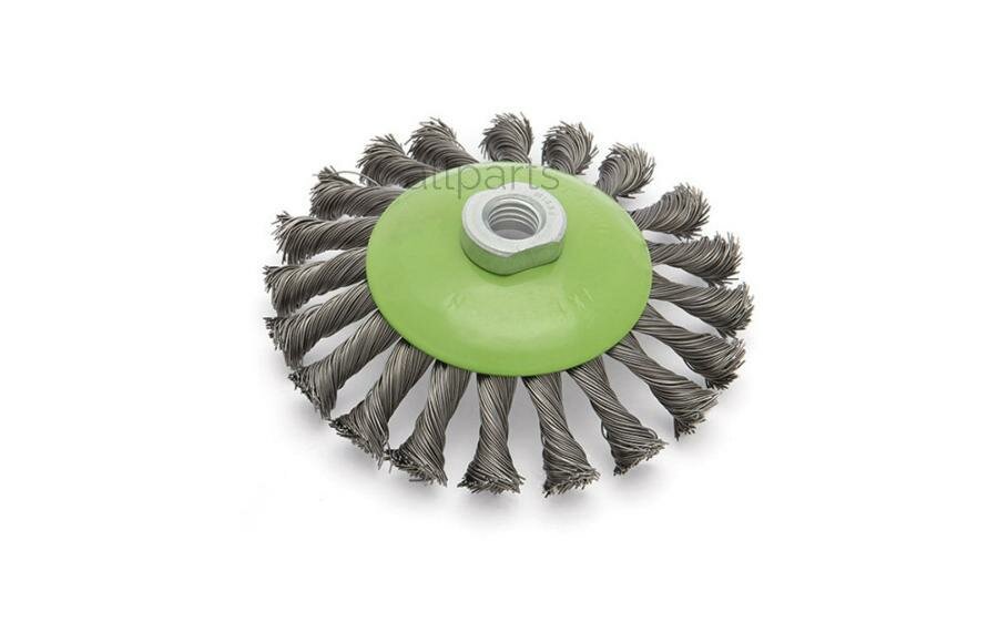 Дело техники 275325 Щетка для УШМ крученая конусная с резьбой М14 125 мм 30/1