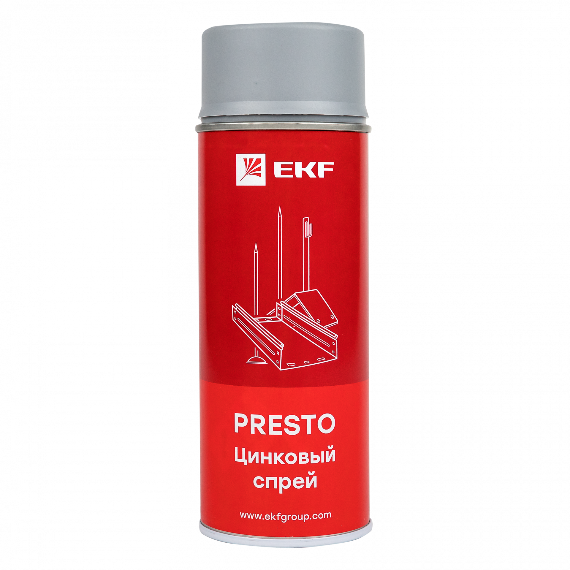 Цинковый спрей 'Presto' 400мл , EKF LP-ZINC (1 шт.)