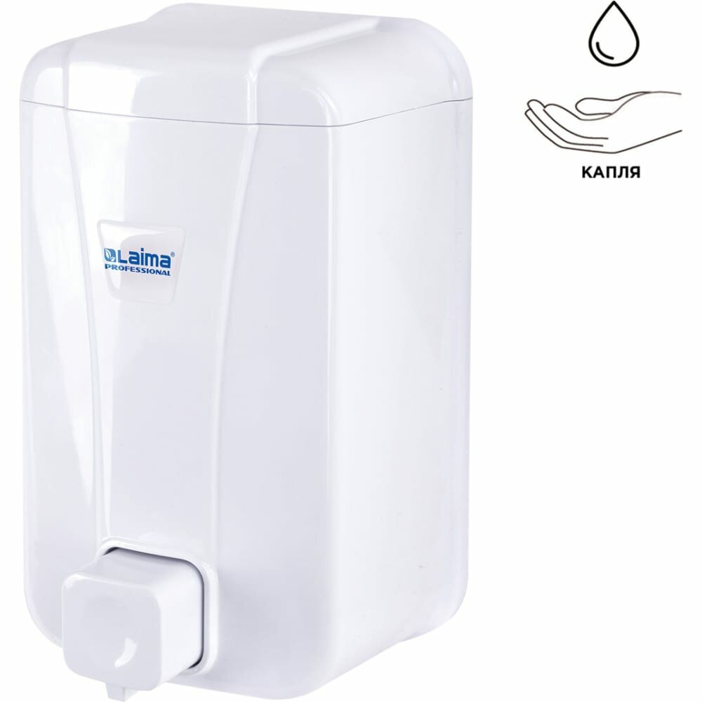 Диспенсер для жидкого мыла LAIMA Professional Lsa, наливной, 1 л, белый, Abs-пластик 607995