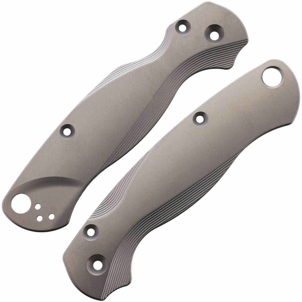 Сменные накладки для ножей Spyderco Para Military 2 Flytanium Lotus (Titanium Blasted)