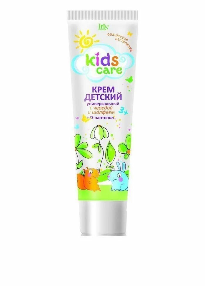 Iris cosmetic Крем Kids Care, Универсальный, Череда и Шалфей, 100 мл