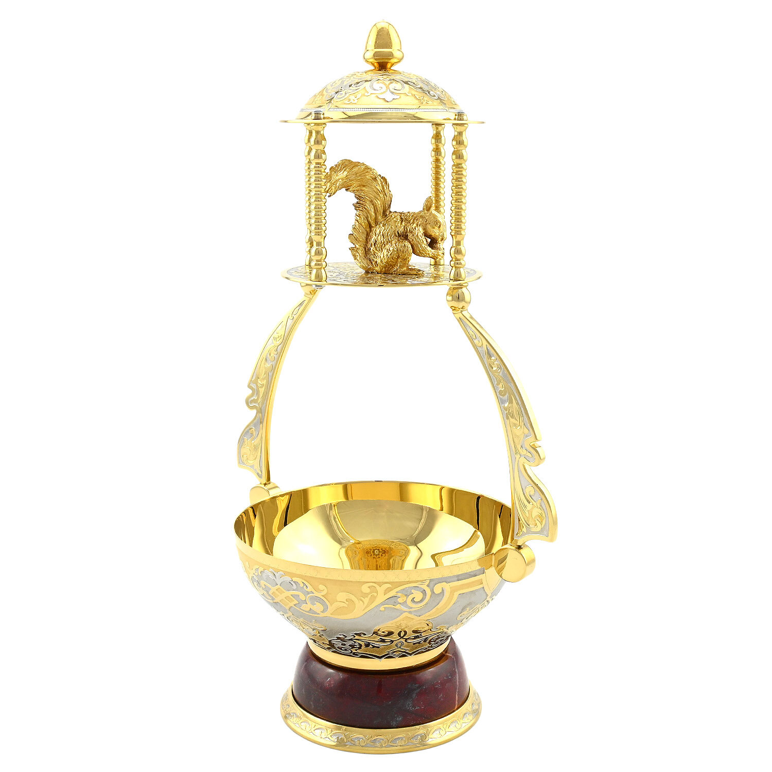 Орешница с камнем яшма Белка песенки поёт Златоуст