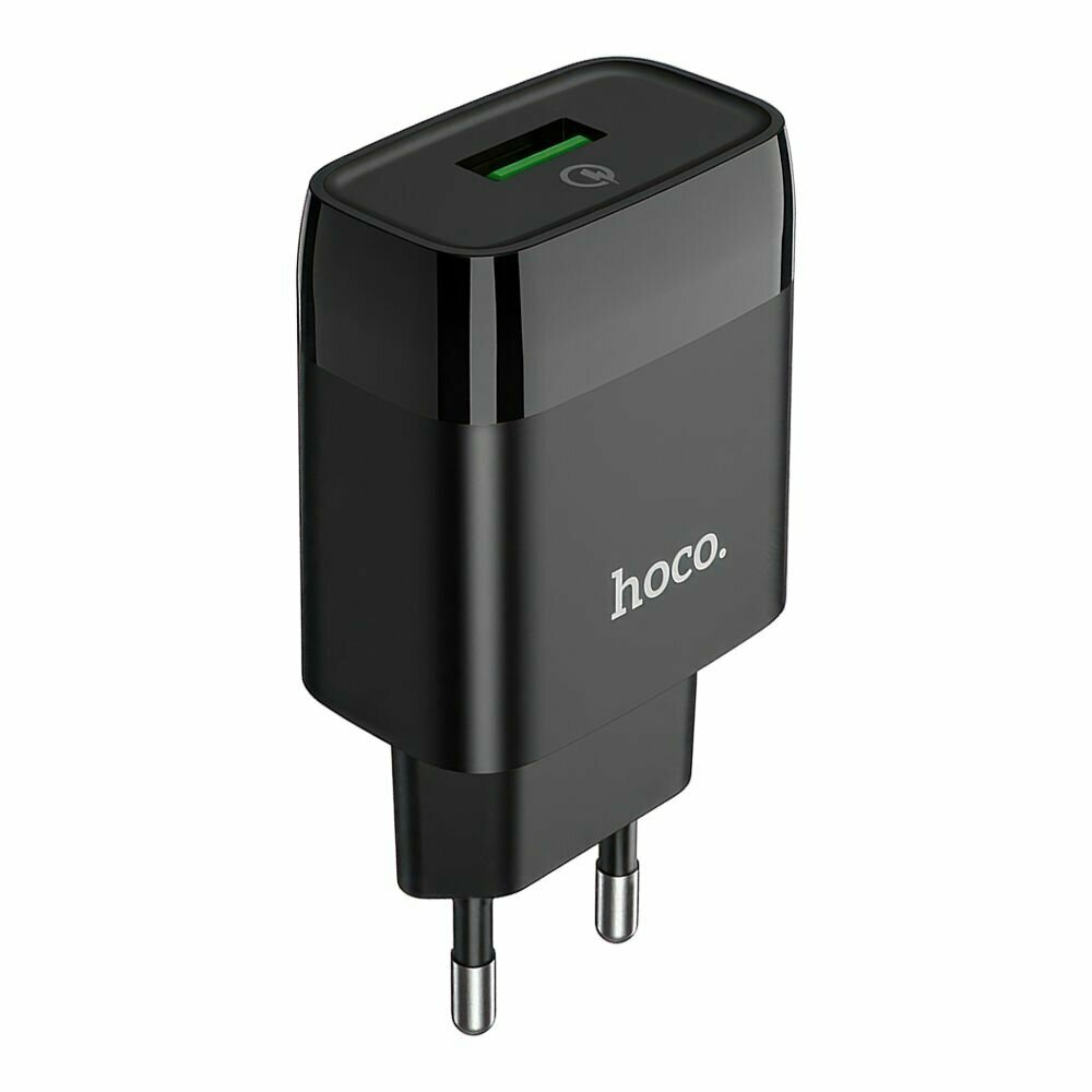 СЗУ HOCO C72Q Glorious 1xUSB, 3А, 18W, QC3.0 (черный)
