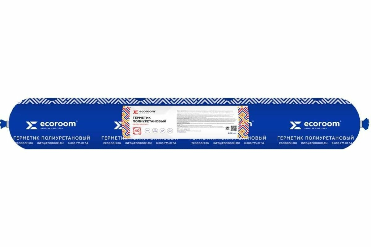 Полиуретановый герметик ECOROOM PU-40 (серый; 600 мл) SB2961/600-Сер