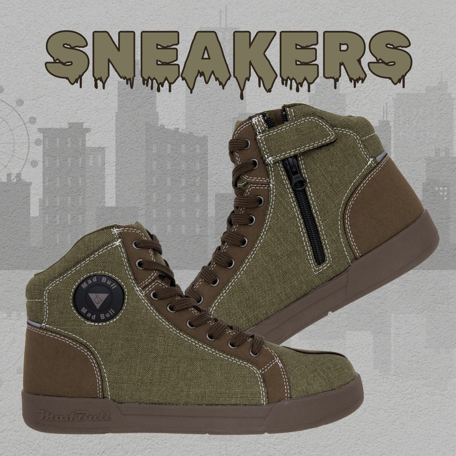 Кеды мотоциклетные Forest Brown MadBull - 46