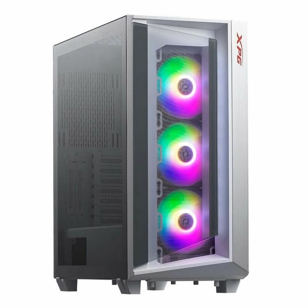 Корпус для ПК черный, Middle Tower, Mini-ITX, SSI-EEB XPG (CRUISERST-WHCWW) закаленное стекло