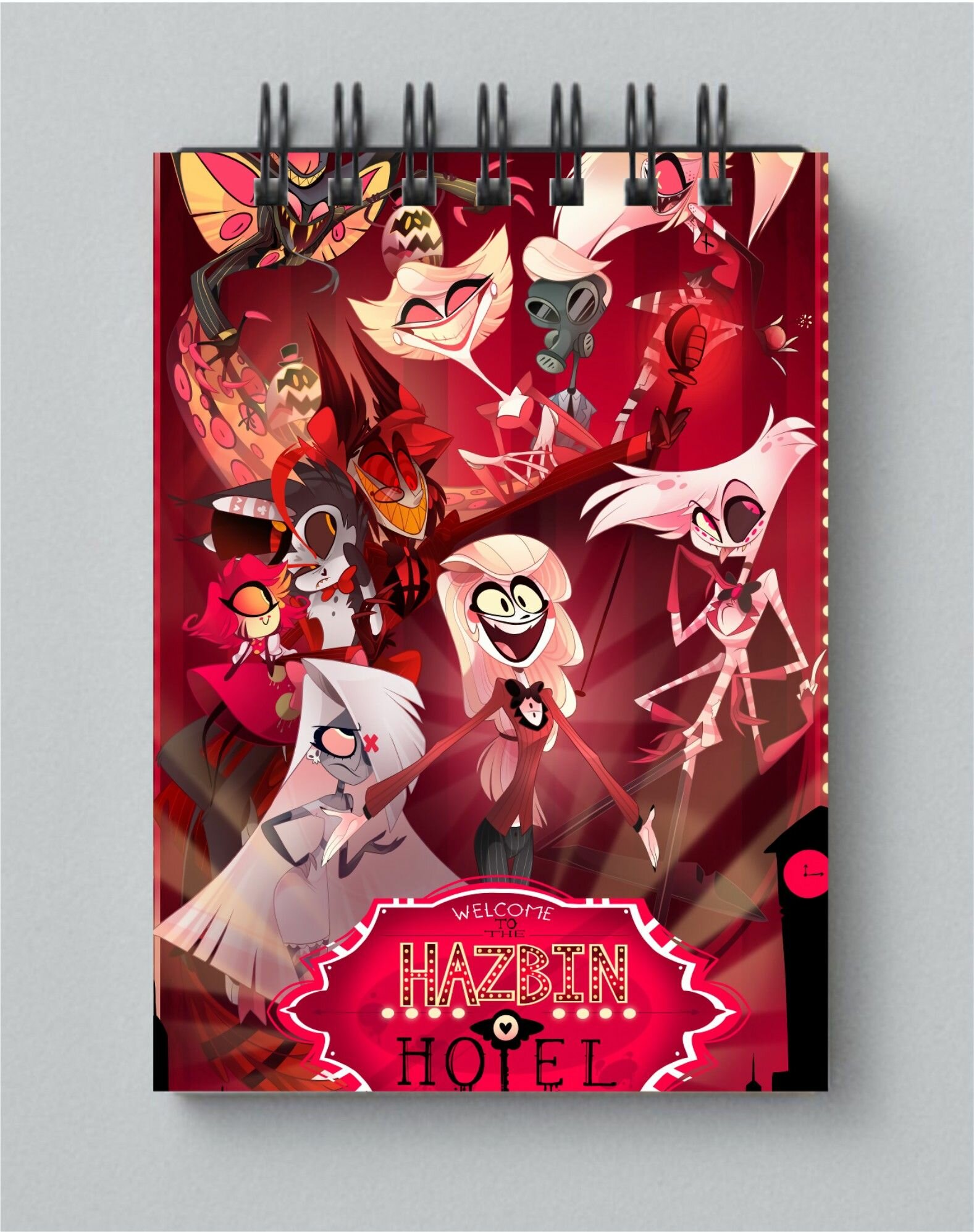 Блокнот формата А6 "Отель Хазбин" , Hazbin Hotel