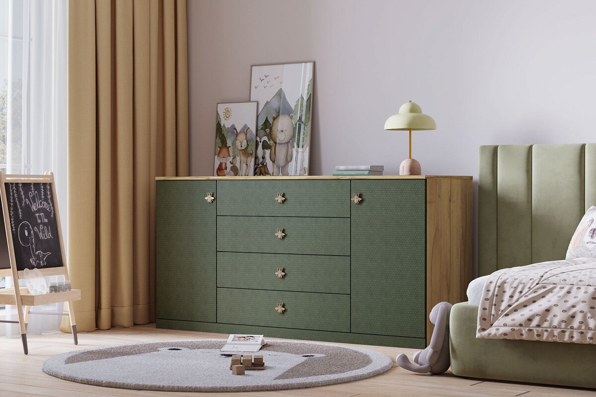 Комод Мебель Лэнд 24 Скарабей 160 x 52 x 80 см