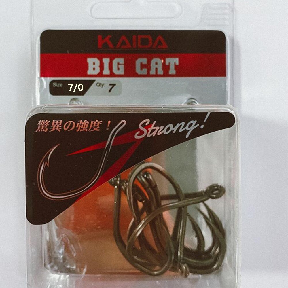Крючки одинарные Kaida BIG GAT размер 7/0, в наборе 5шт
