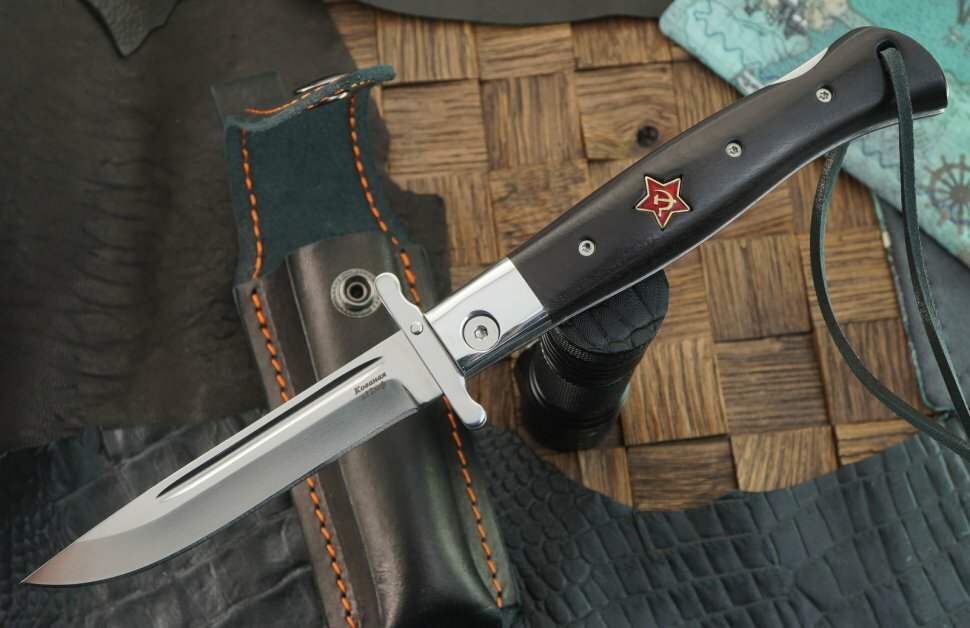 Кузница Назарова складной нож НКВД, сталь Х12МФ