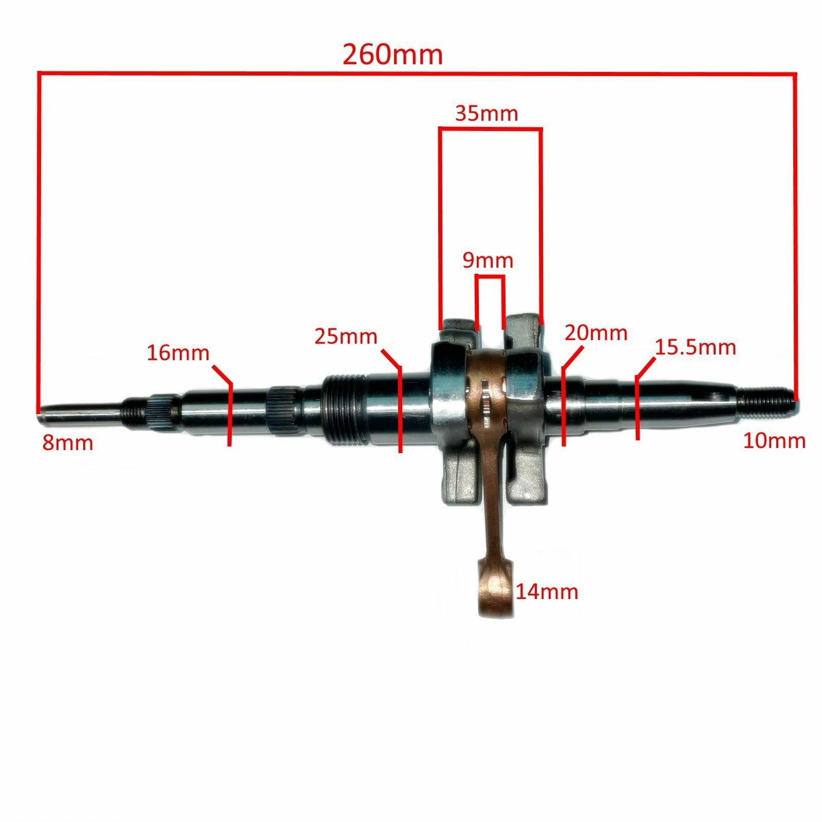 Коленвал Suzuki Address 50cm3 SEE