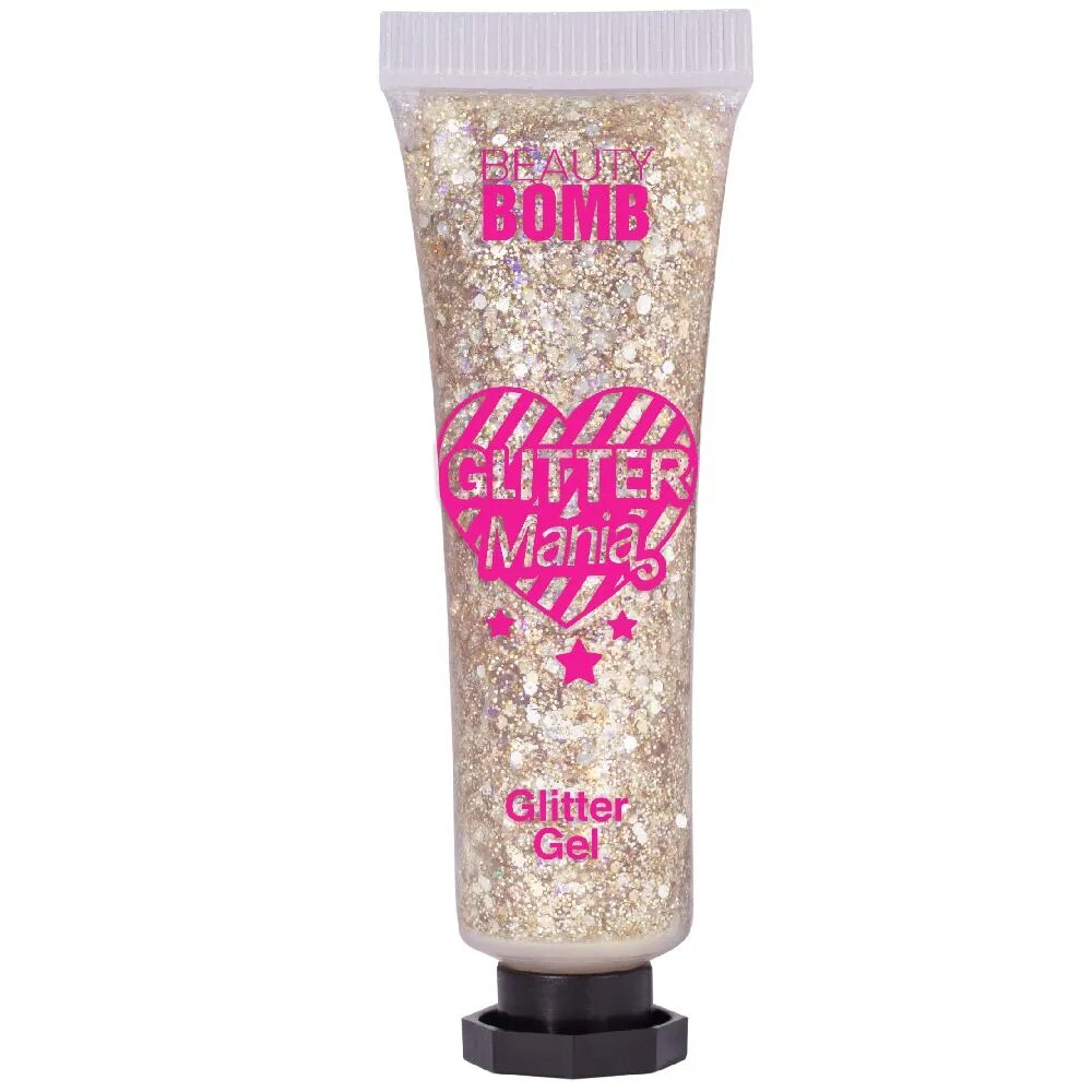 Глиттер гель для лица Beauty Bomb Glitter Mania, тон 03 Burning man 15мл