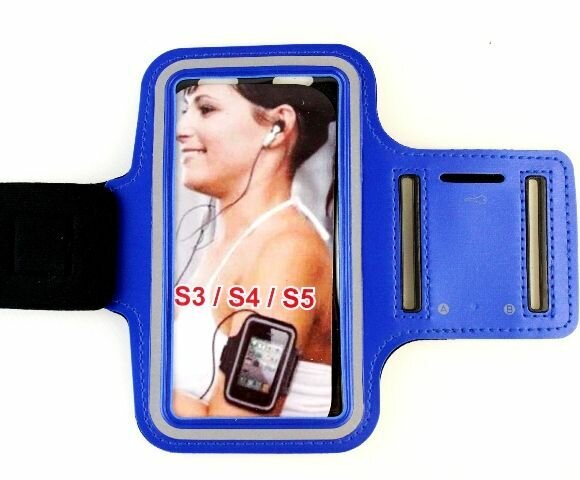 Чехол для бега (Samsung Galaxy S3 S4 S5) Синий