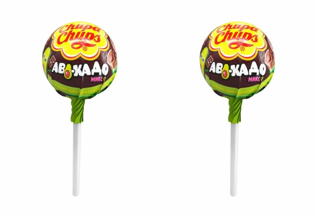 Chupa Chups Карамель на палочке Аво-кадо Микс, 12 г, 2 шт