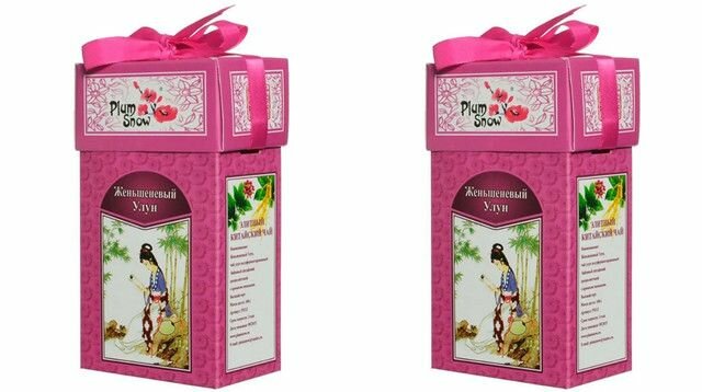 Plum Snow Чай листовой зеленый Улун Женьшеневый,100 г, 2 уп