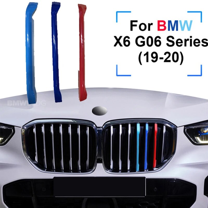 Накладки на переднюю решетку для BMW X1 X2 X3 X4 X5 X6 X7 E84 F48 F39 E83 F25 G01 F26 G02 E53 E70 F15 E71 E72 F16 G05 G06 G07 M 2020