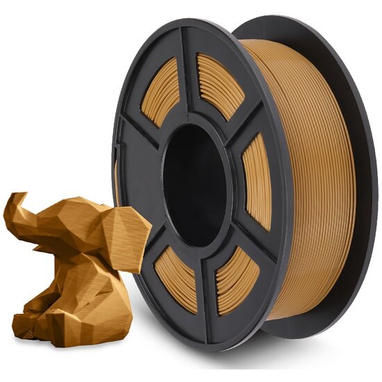 Пластик NV Print PLA Coffee для 3D печати диаметр 1.75мм длина 330 метров масса 1 кг