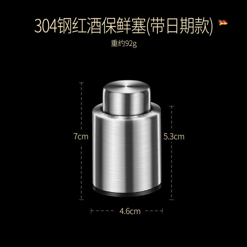 ⭐ Пресс-вакуумный пробка для винной бутылки, напоминание о свежести, силиконовая герметизация, непротекающая крышка для бутылки, инструменты для вина, крышка для бутылки свежести ⭐