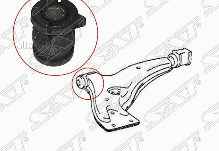 SAT ST-48654-16080 Сайлентблок рычага Toyota Corsa 90-94 / Cynos 91-95